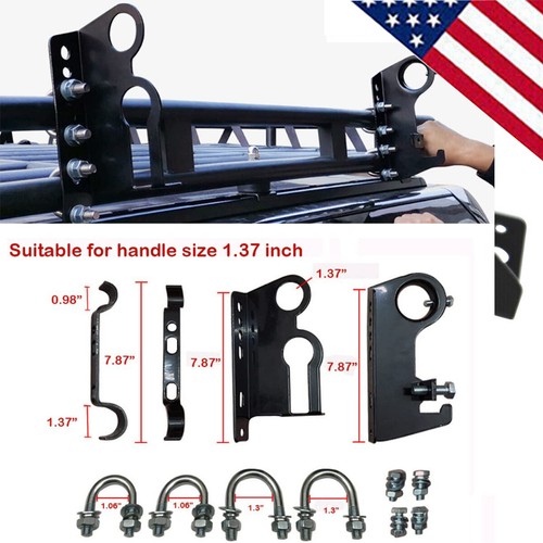 High Lift Farm Jack & Shovel Holder Mount Roof Rack 4×4 4WD Offroad ...