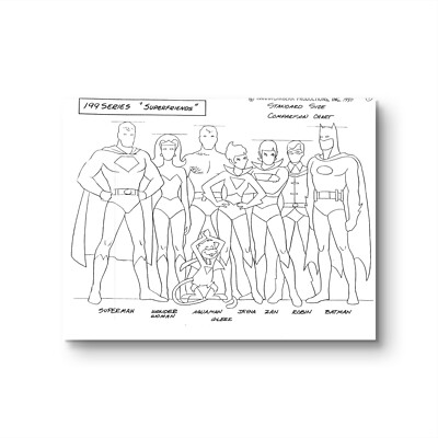 Super Friends Original Production Model Sheet, SSV1041 | eBay