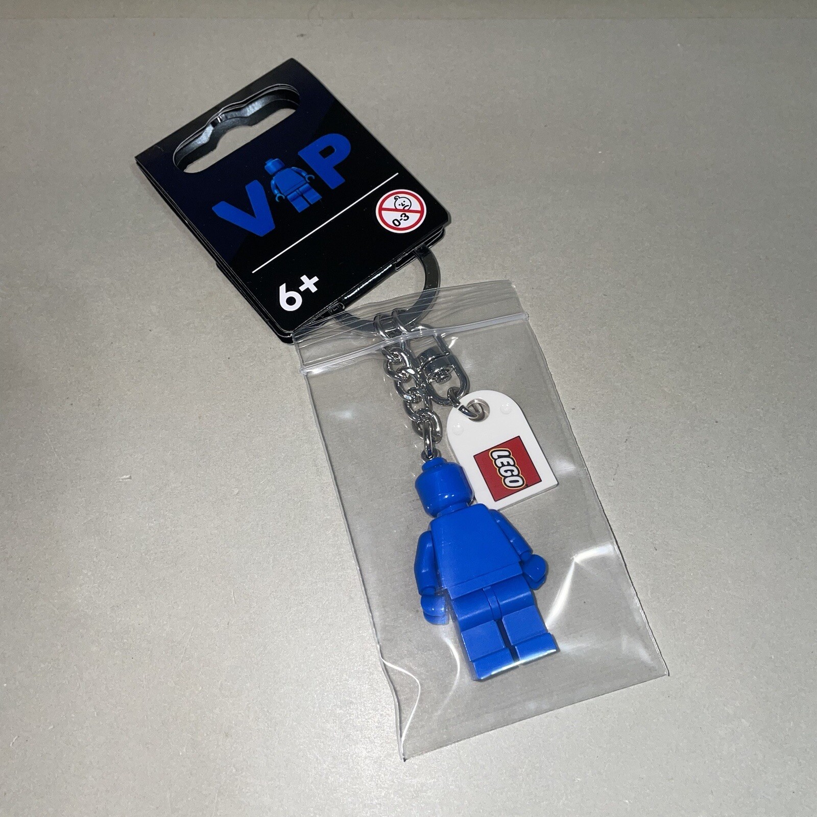 New Lego Blue VIP Minifigure Keychain | eBay