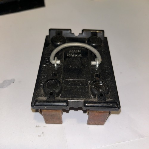 Wadsworth 60 A 240v MAIN RANGE Fuse Pull Out Holder 1 Round 1 Flat ...