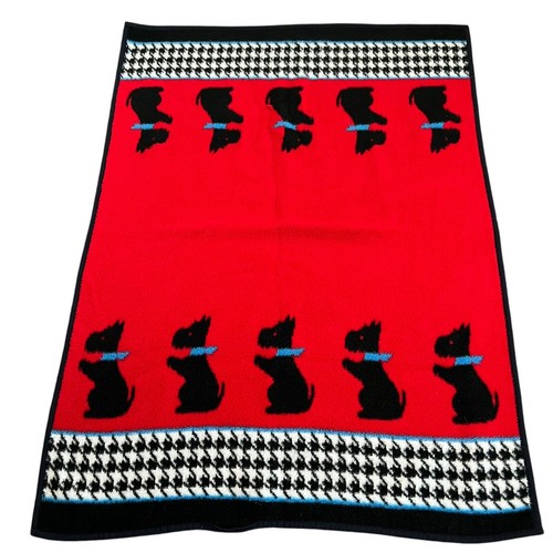 Reyger's Dolan Pile Reversible Throw Lap Blanket Scotty Scottie Dog 52 ...