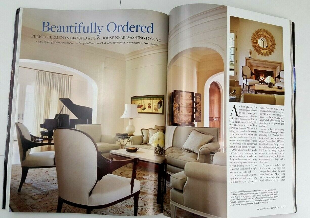 ARCHITECTURAL DIGEST Design Magazine December 2008 Inside Private Homes ...