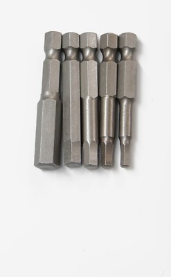 5pc 50mm Allen Key Drill Bit Set Hex Batten Decking Screw - H3, H4, H5 ...