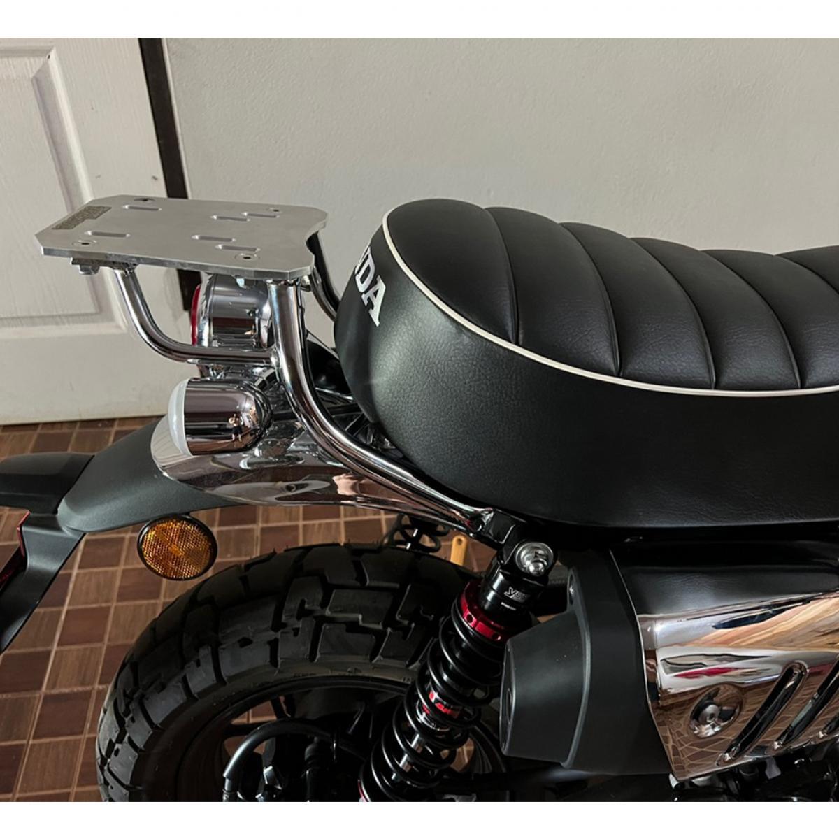 REAR RACK LUGGAGE CARRIER CHROME CUSTOM BIKE FIT HONDA Z125 MONKEY 125 ...