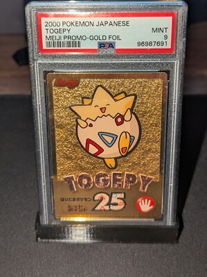 PSA 9 MINT Togepy (Togepi) Meiji Gold Foil Promo Japanese 2000 Pokemon ...