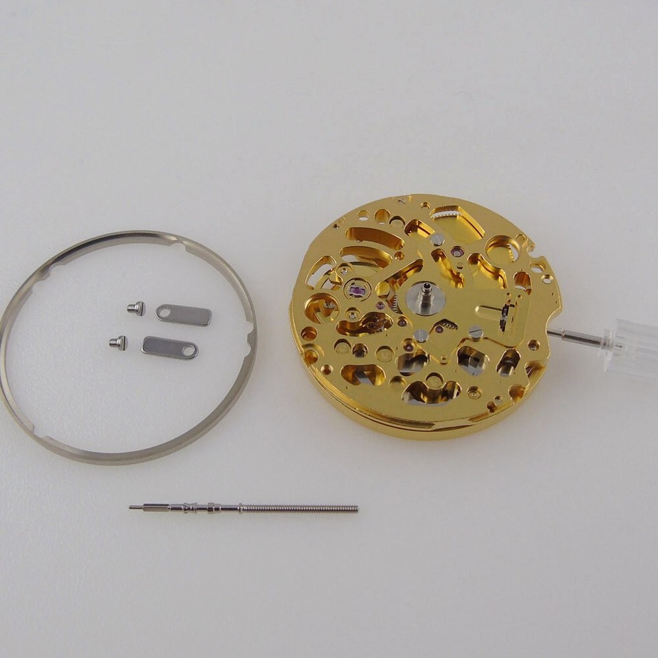 Japan Made NH71 NH71A Golden Automatic Watch Movement Brand Skeleton 24 ...