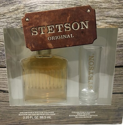 Original By Stetson For Men Set: Cologne+Shot Glass 2.25oz New in box ...