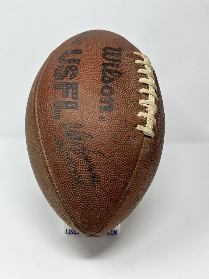 1983 USFL Denver Gold Game Used Official Football - RARE!! | eBay