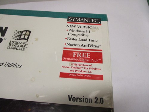Vintage The NORTON DESKTOP Software for Windows Symantec DOS IBM ...