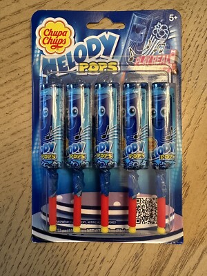 Chupa Chups Melody Pop, HalloweenCandy, Blue Raspberry Flavor, Whistle ...