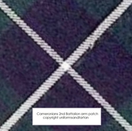 WW2 British Army Cameronians 2nd battalion, Scottish Rifles tartan arm ...