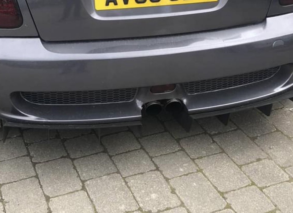 MINI JCW JOHN WORKS AERO REAR BUMPER GRILL STICKER DECAL R50 R52 R53 ...