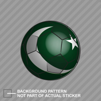 Pakistan Soccer Ball Sticker Decal Vinyl Pakistani Flag Football | eBay