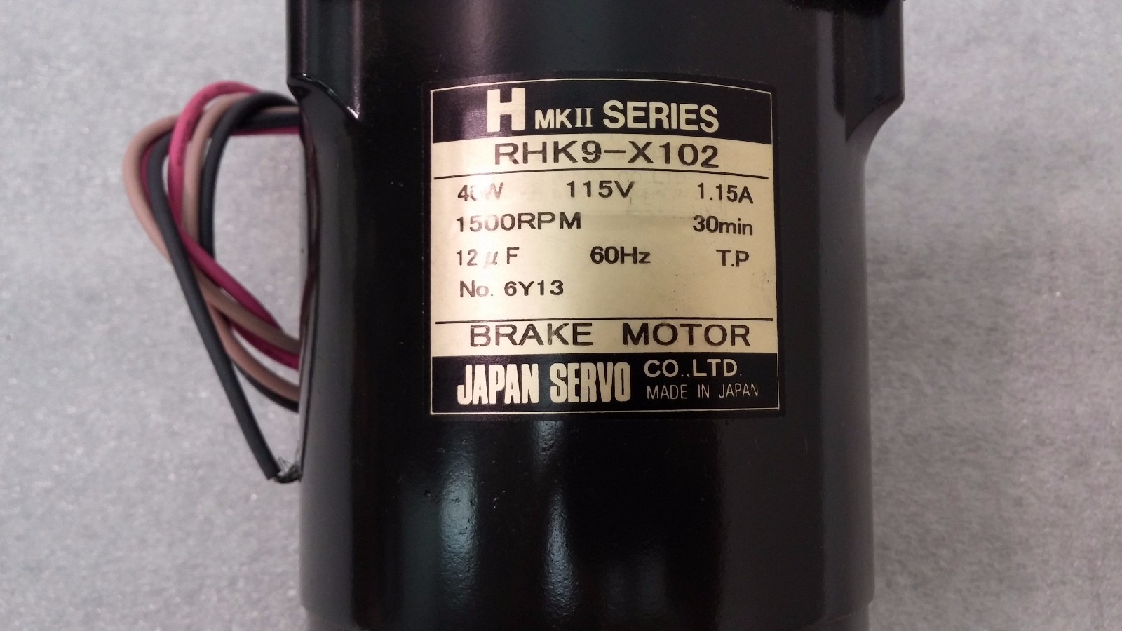 Japan Servo RHK9-X102 Magnetic Brake Motor HMK-II Series | eBay