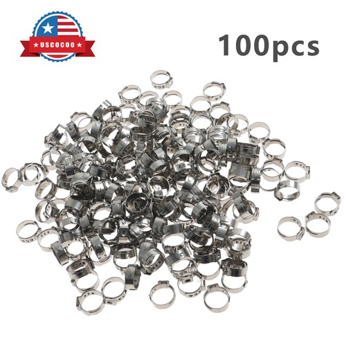 Aftermarket 100 3/8" PEX Clamp Cinch Rings Crimp Pinch Fittings ...