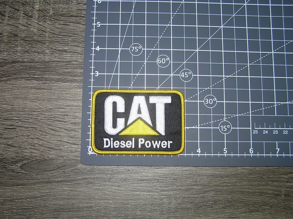 Caterpillar CAT Diesel Power Embroidered Iron On Patch 3.5" x 2.25" | eBay