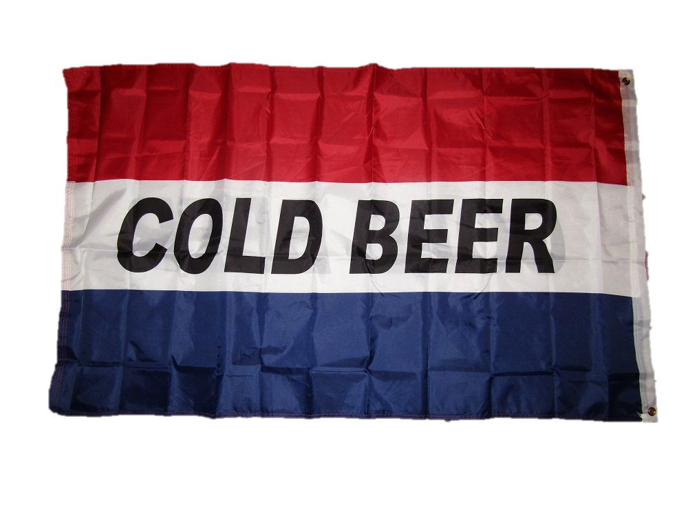 3x5 Advertising Cold Beer 2ply Double Sided Polyester Flag 3'x5' | eBay
