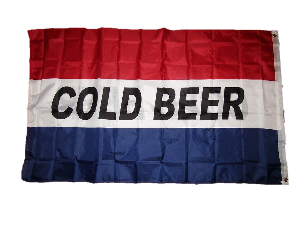 3x5 Advertising Cold Beer 2ply Double Sided Polyester Flag 3'x5' | eBay