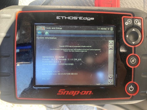 SNAP ON ETHOS EDGE DIAGNOSTIC SCANNER EESC332A | eBay
