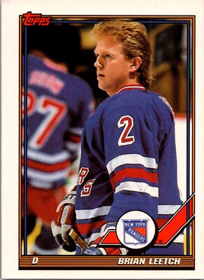 1991-92 Topps Hockey - #108 Brian Leetch | eBay