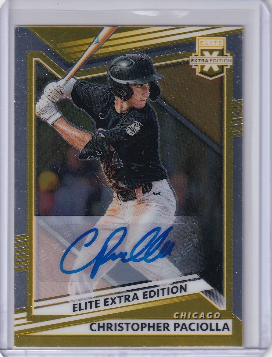 Christopher Paciolla 2022 Panini Elite Extra Edition Chrome Auto /99 $1 ...