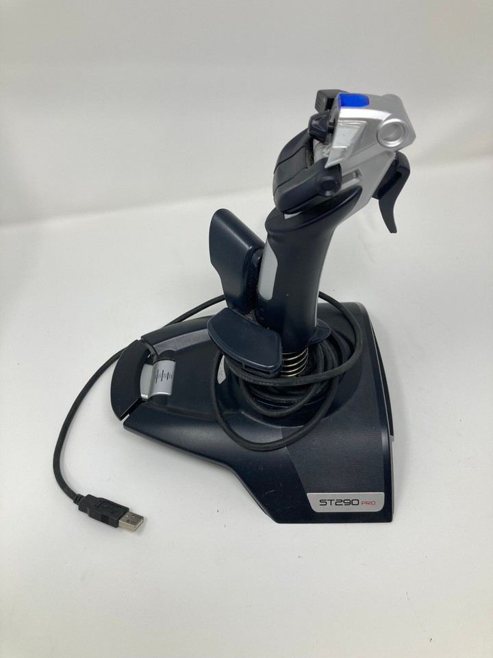 Saitek Pro Black Flight Simulator Programmable JOYSTICK ST290 with ...