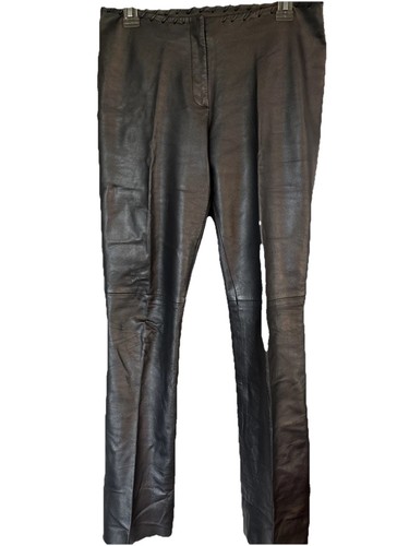 CACHE Leather Pants (Gunmetal Gray) Size 6 - 33" Inseam | eBay