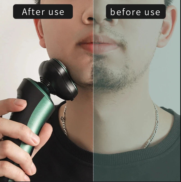 USB Rechargeable Cordless Mens Electric Rotary Shaver Razor Sideburn ...