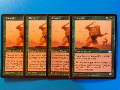 MTG 4x Aboroth Weatherlight Legacy Magic the Gathering Card x4 LP | eBay