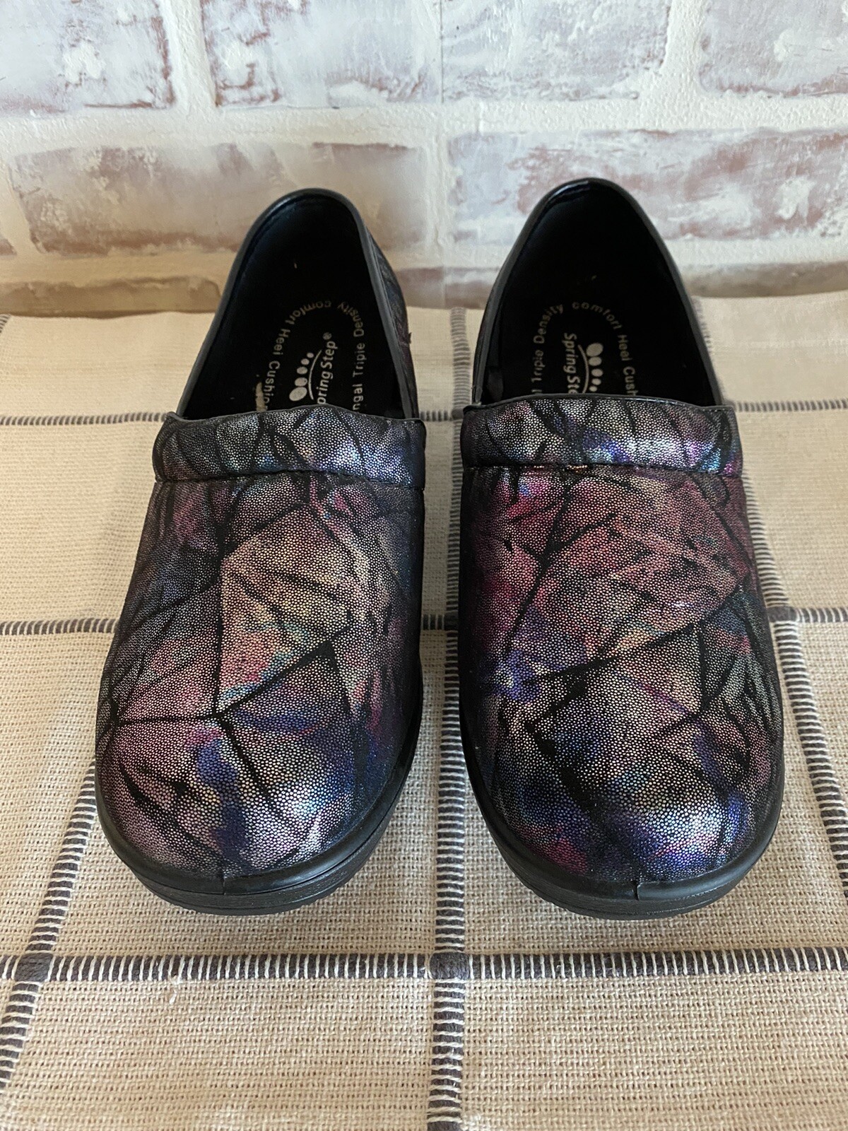 SPRING STEP Selle Women's Nurse Clog Comfort Slip On Shoes Size 7.5 NEW ...