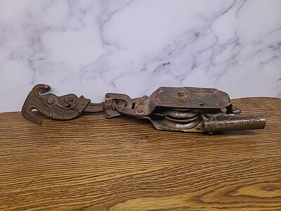 Antique DURBIN DURCO 25-C Barbed Wire Fence Stretcher w/ Double Pulley ...
