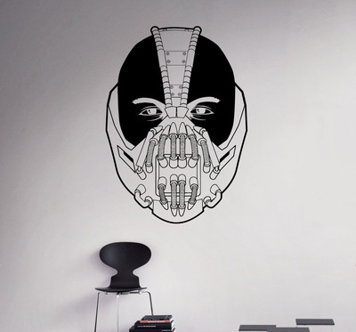 Bane Wall Vinyl Sticker Comics Antihero Batman Vinyl Decal Home Wall ...