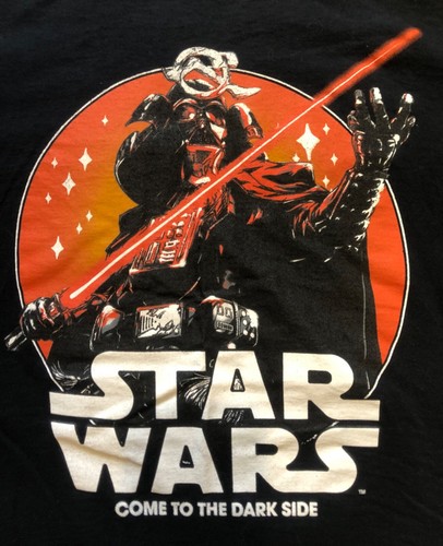 Star Wars Come To The Dark Side Graphic T-shirt Black Large Tee | eBay
