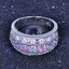 Pink&Purple Cz White Gold Filled Engagement Wedding Promise Ring Size 6 ...