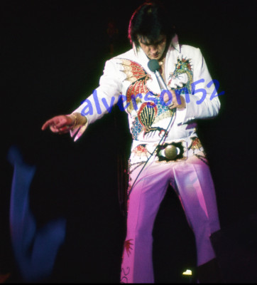 ELVIS PRESLEY COLOR CONCERT PHOTOGRAPH - DAYTON OH - OCTOBER 6, 1974 ...