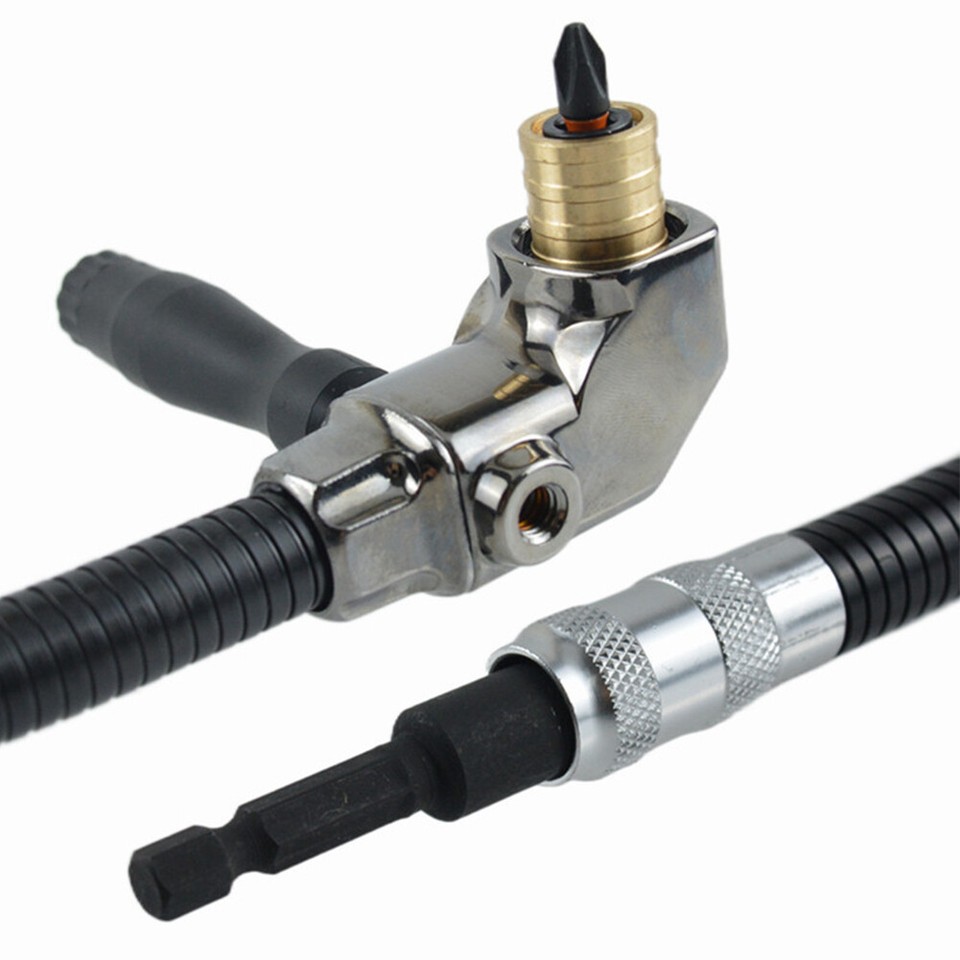 Right Angle Attachment Flex Shaft 300mm Right Angle Electric Drill ...