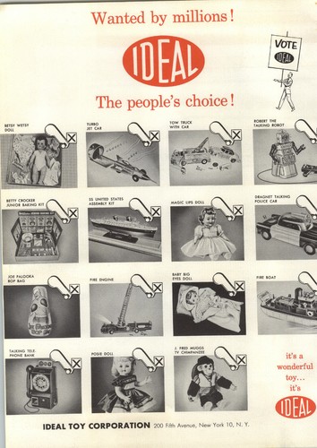 1956 PAPER AD 4 PG Ideal Toys Betsy Wetsy Magic Lips Posie Doll Tow ...