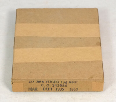 10 NOS Bussmann Grasshopper Western Electric 35K 1-1/3 Amp White Fuses ...