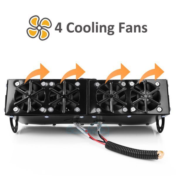 Portable Electric Car Heater 12V 500W Heating Fan Defogger Defroster ...
