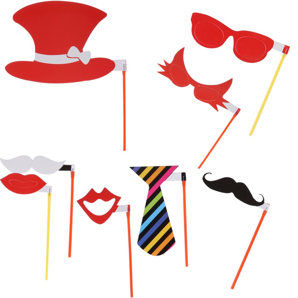 8PCS Props Funny Novelty Various Creative Headgear Props Photo Props ...