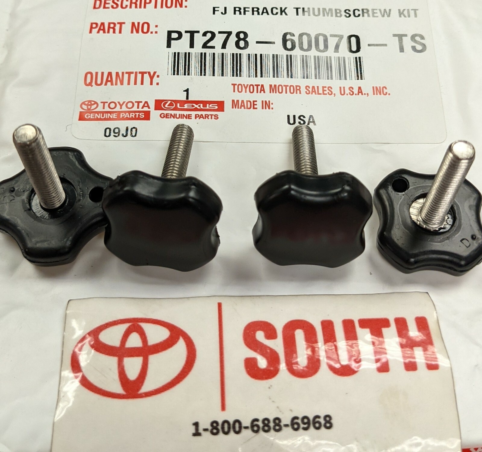 Genuine Toyota2007-2014 Fj Cruiser Roof Rack Thumbscrew Set of 4 PT278 ...