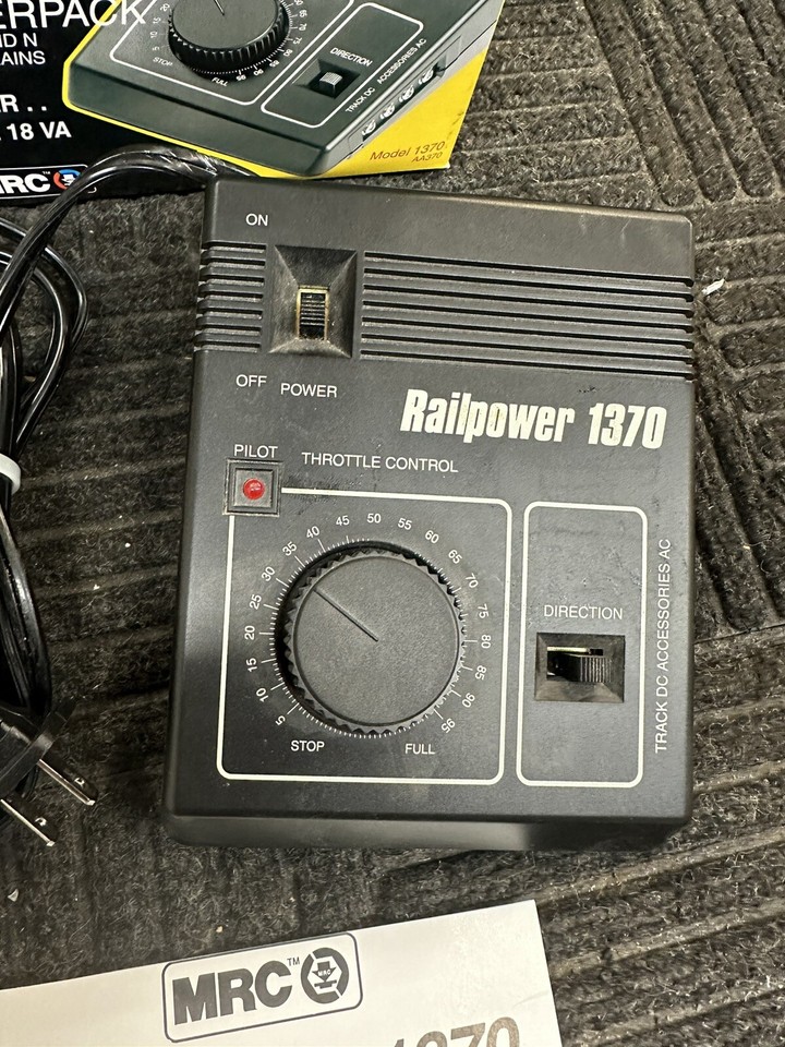 MRC Railpower 1370 Train Power Pack Transformer HO Scale 19571203703 | eBay