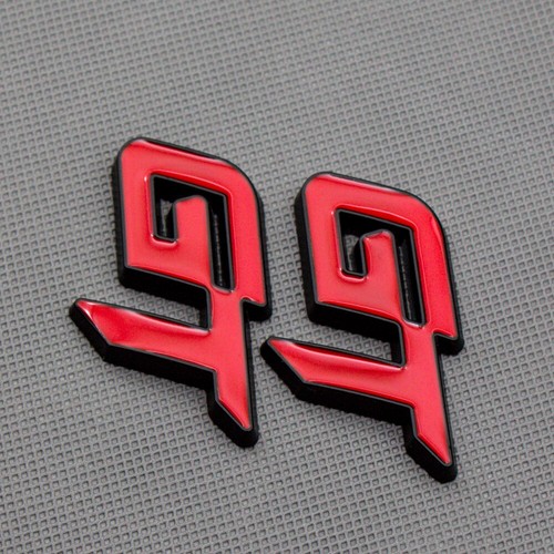 2x Black & Red Metal GT Letter Car Logo Racing Emblem Trunk Sport Badge ...