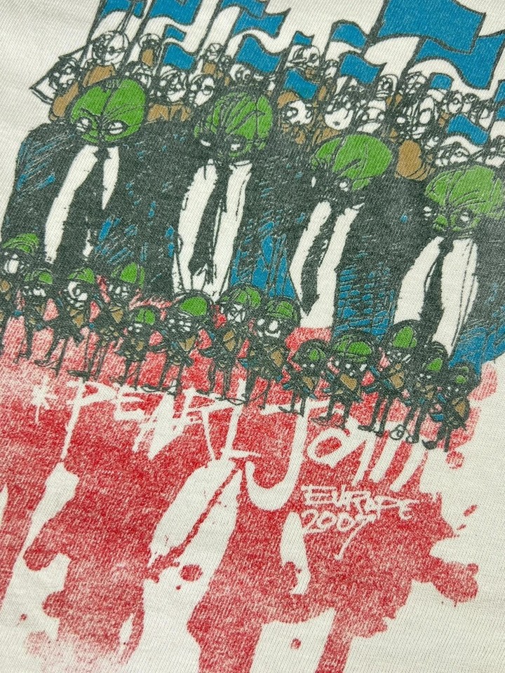 Vintage Pearl Jam Euro Tour 2007 Tee Shirt Size M Medium Graphic Eddie ...