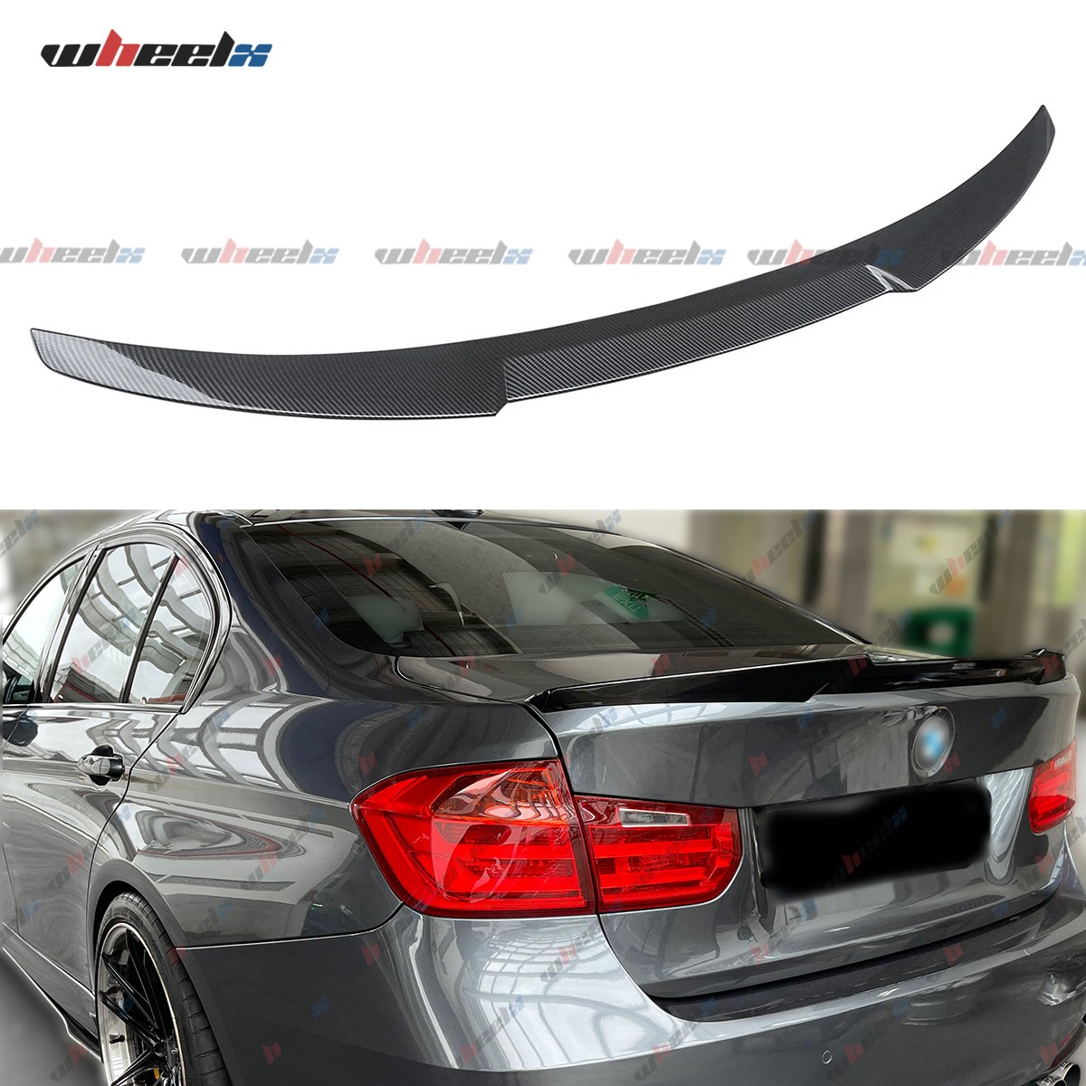 For BMW F30 F80 335i 328i 12-18 Carbon Look M4 Style Duckbill Trunk ...