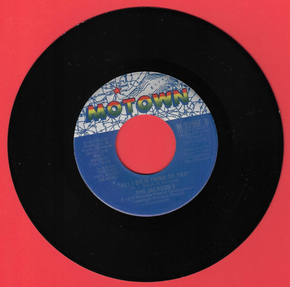 JACKSON 5 vinyl 45 ~ Forever Came Today ~ 1975 Rare Mislabeled Motown 7 ...