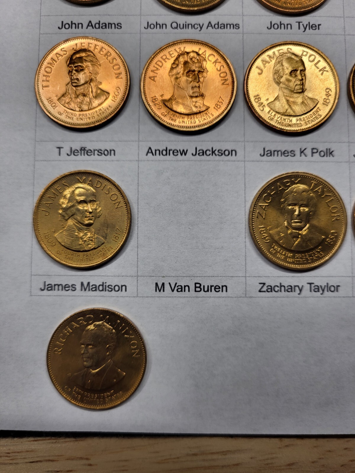1968 Presidential Hall of Fame - 36 coin lot | eBay