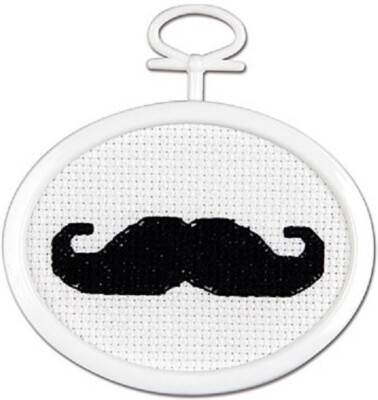 Moustache, Mini cross stitch kit - Janlynn 998-5040 | eBay
