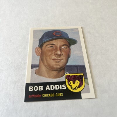 1993 Topps Archives Bob Addis Chicago Cubs 1953 Topps 157 Free Shipping ...