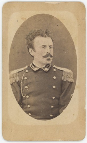CDV circa 1875. Portrait d'un militaire italien par Michele Brogato ...